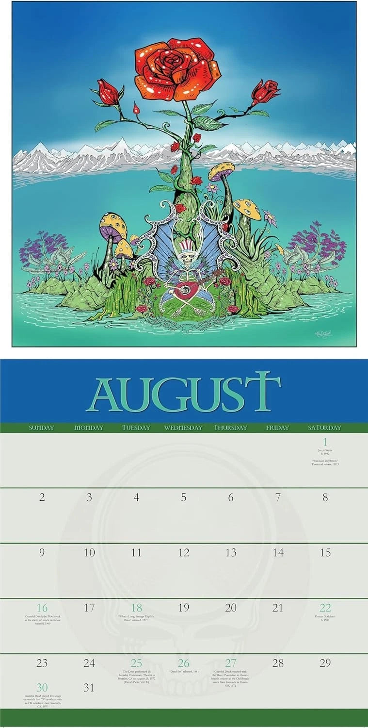 2026 Grateful Dead Wall Calendar - 12" x 12" | eDeadShop