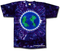 Tie Dye Earth Shirt | Planet Earth Tee Shirt | eDeadShop